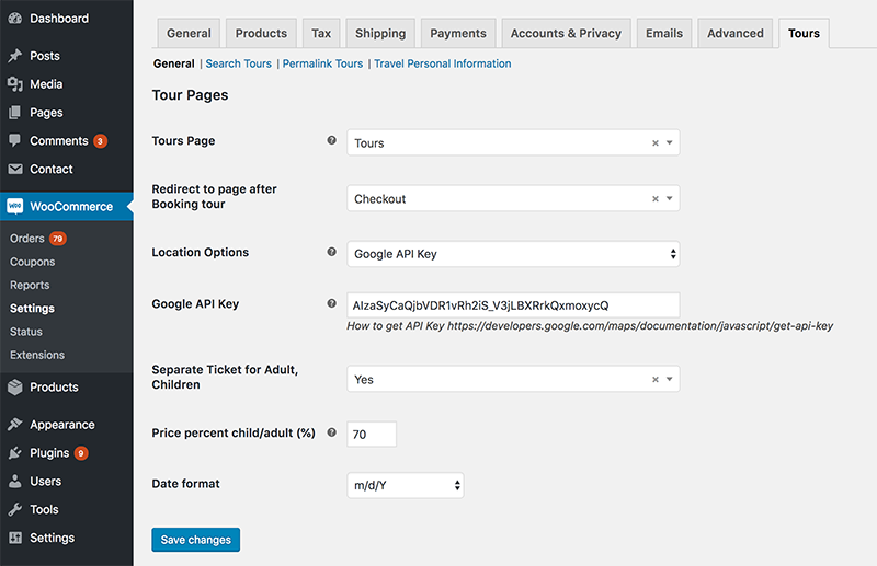 Tour Settings – docsphyscode